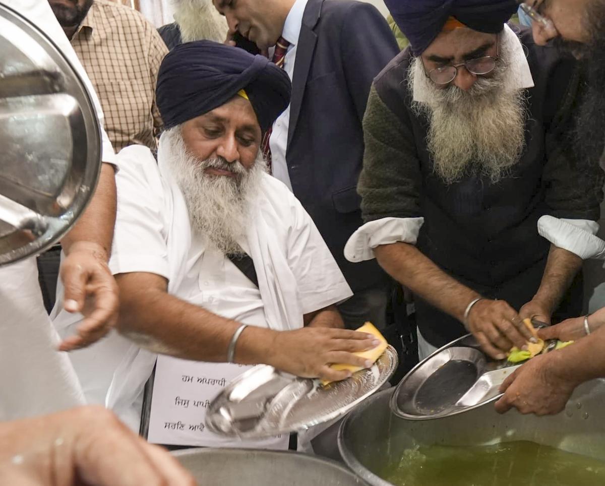 Sukhbir Singh Badal survives a gunfire attack outside the Golden Temple during religious penance ...