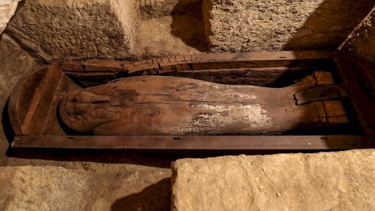 Sarcophagus dedicated to a sky god among latest finds in Egyptian dig ...