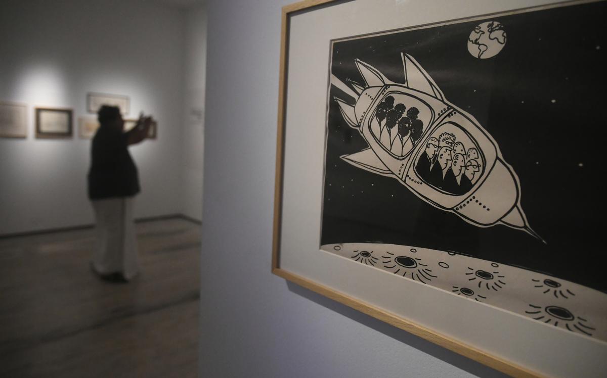 A retrospective on Abu Abraham shines the light on his genius - The Hindu