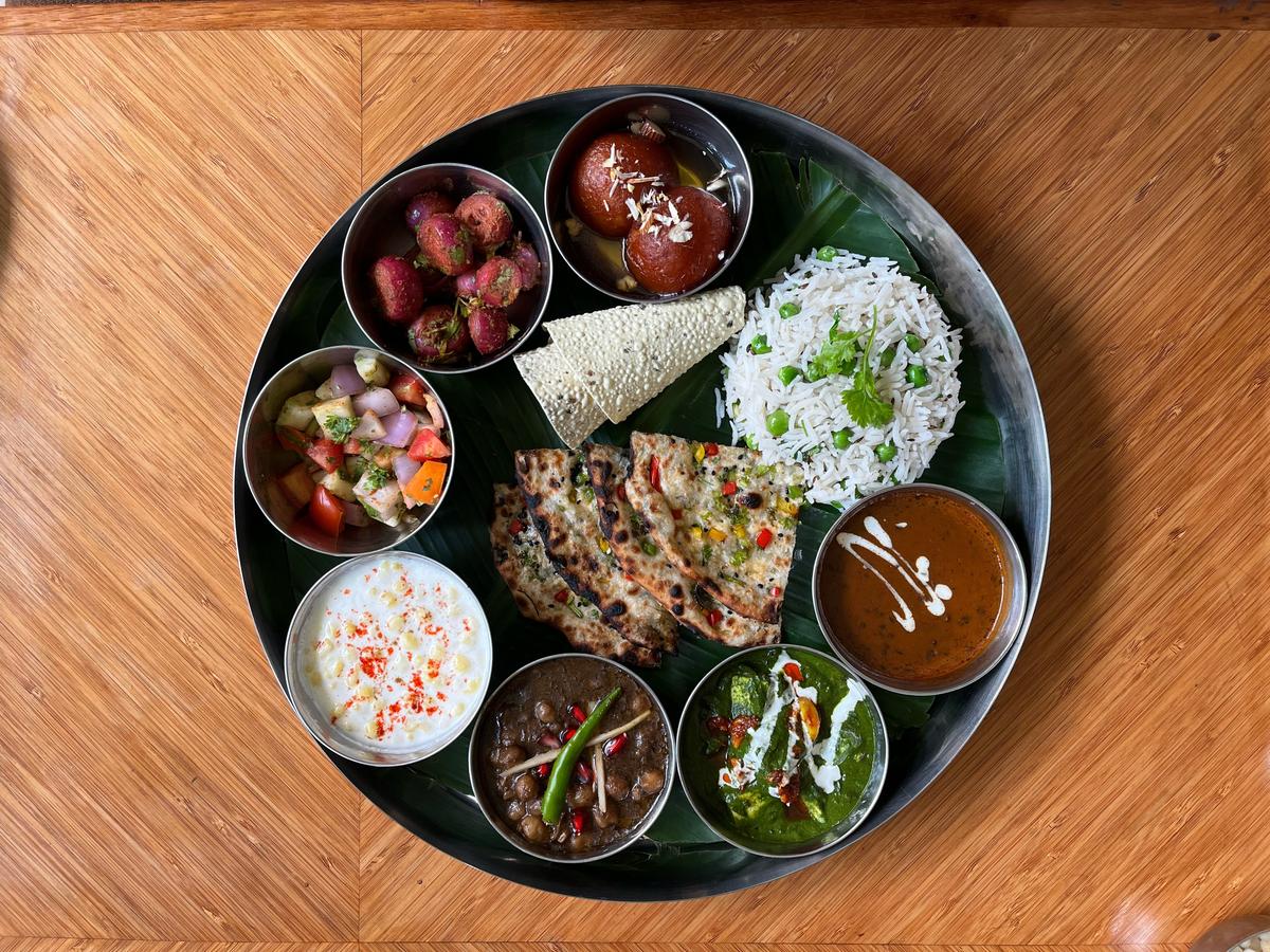 The satvik thali at Courtyard Marriott for Navratri - The Hindu