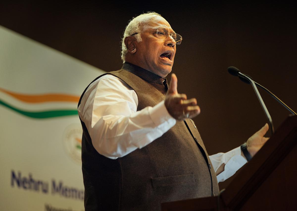 Modi Government following policy of changing names: Kharge - The Hindu