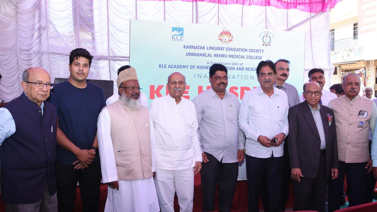 KLE Society to open clinics, hospitals across city - The Hindu