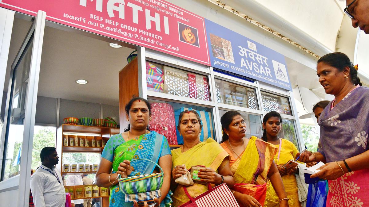 Outlet run by women SHG opened at Coimbatore airport - The Hindu