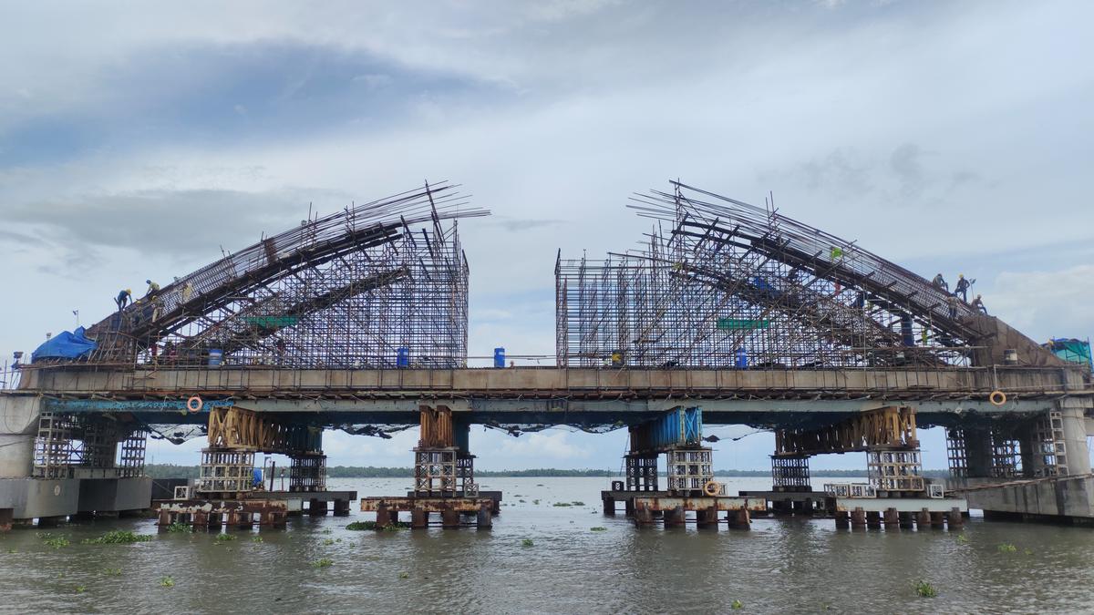60% of Perumbalam bridge project completed - The Hindu