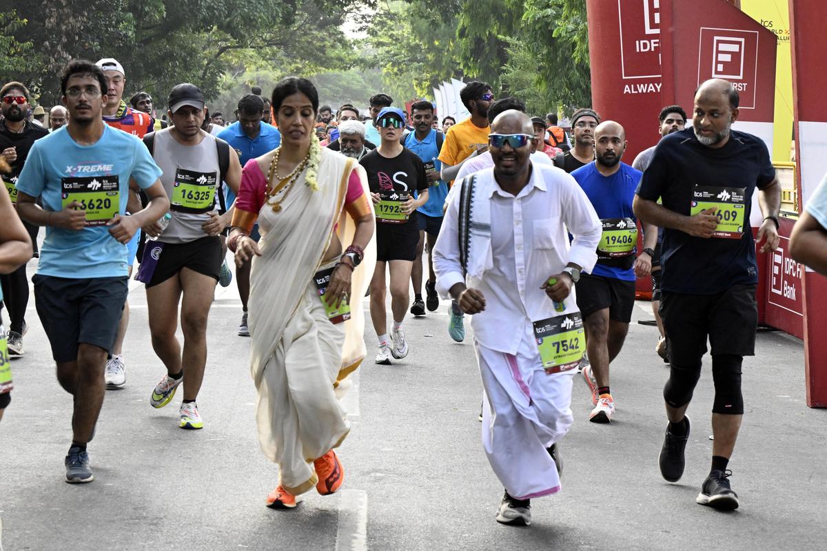 Over 35,000 runners participate in TCS World 10K Bengaluru - The Hindu