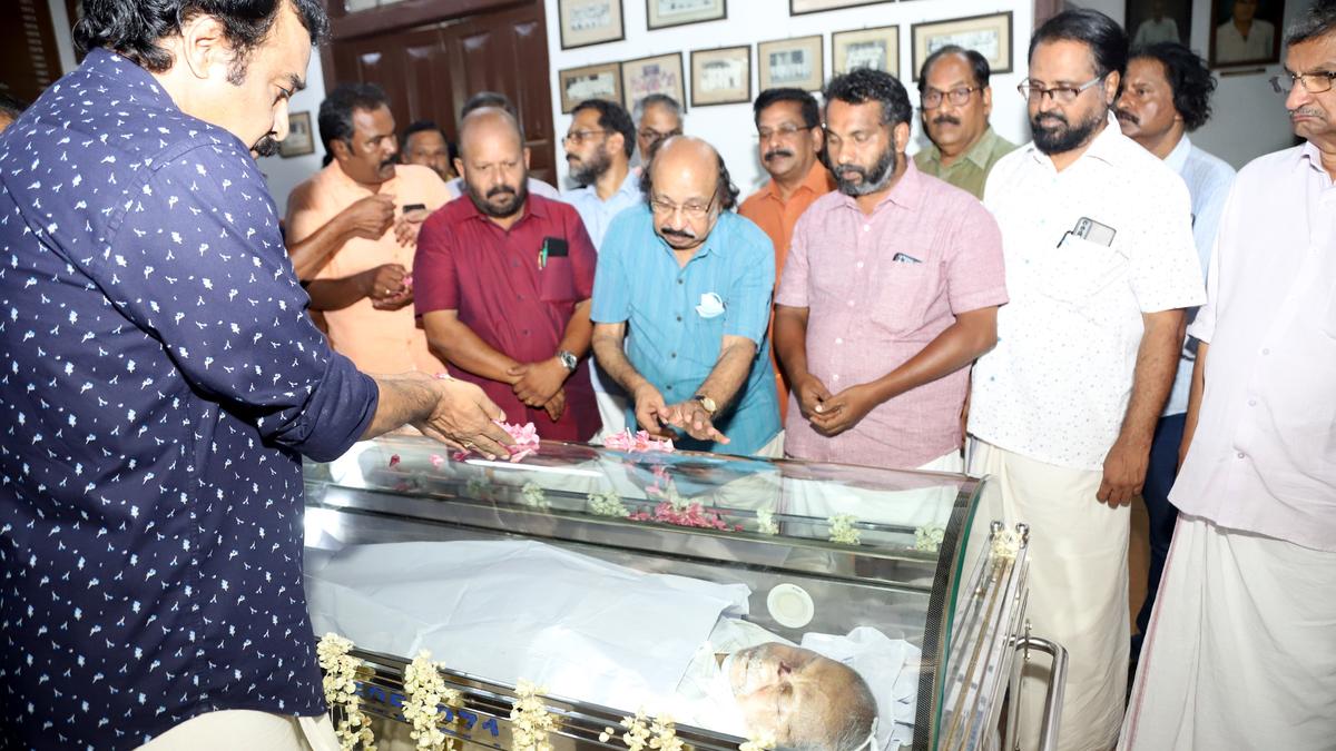 Tearful adieu to noted children’s writer K.V. Ramanathan - The Hindu