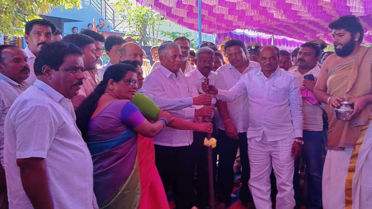 Civic works launched - The Hindu