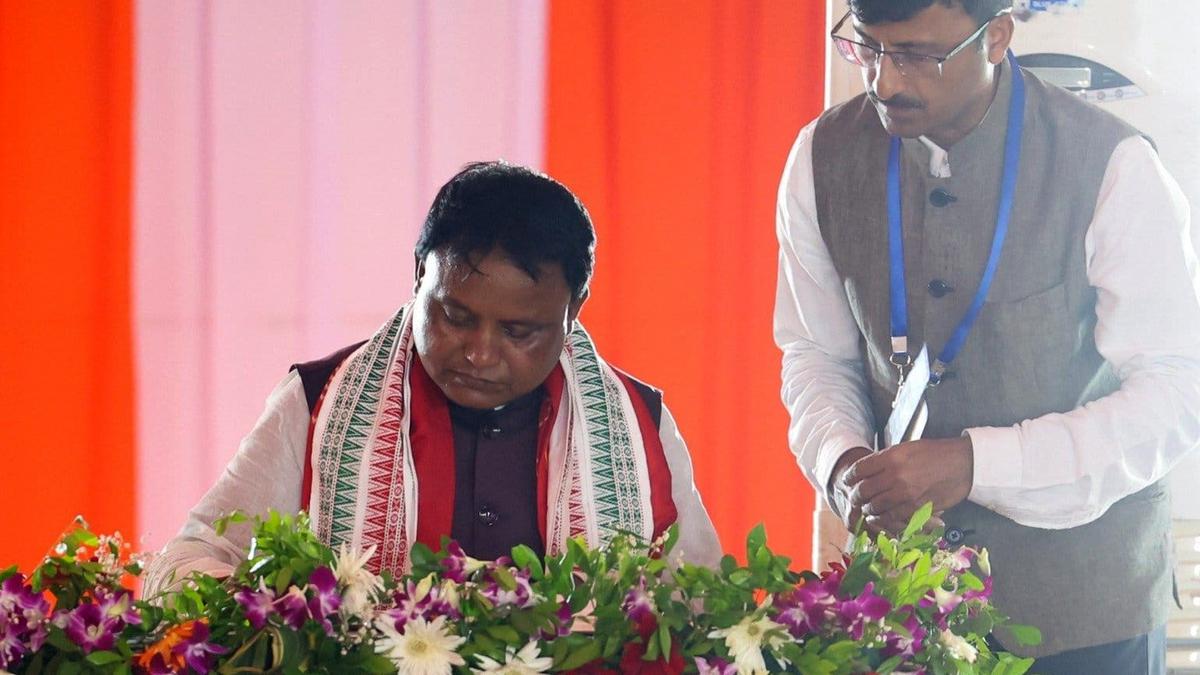 Mohan Charan Majhi sworn in as Odisha’s first BJP Chief Minister - The Hindu