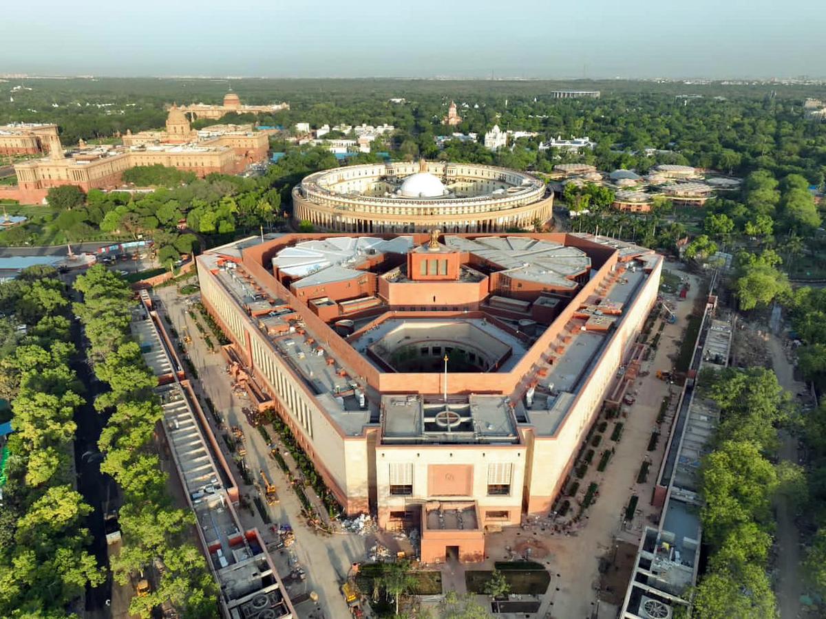In Frames | First look from inside the New Parliament Building - The Hindu