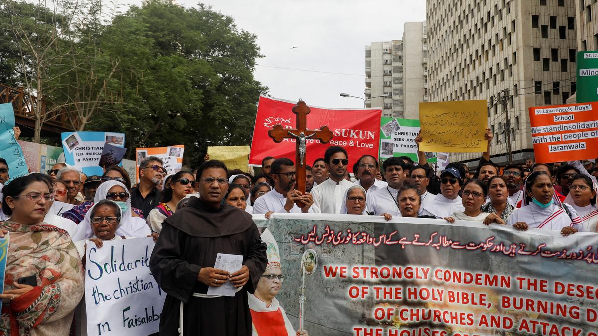 Pakistan police say 87 Christian homes, 19 churches damaged in ...