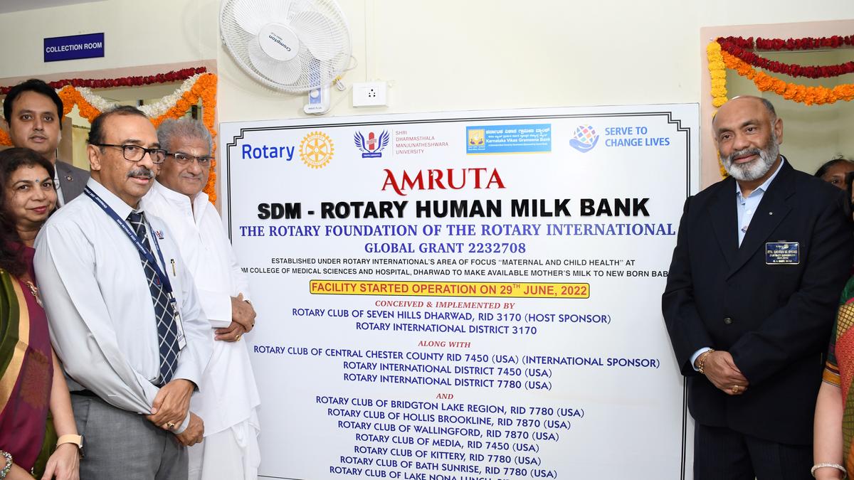Human milk bank comes up at SDM Hospital in Dharwad - The Hindu