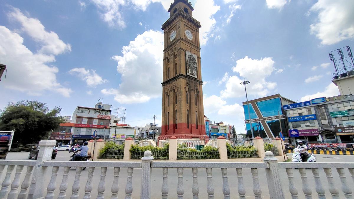 Restoration of silver jubilee clock tower begins - The Hindu