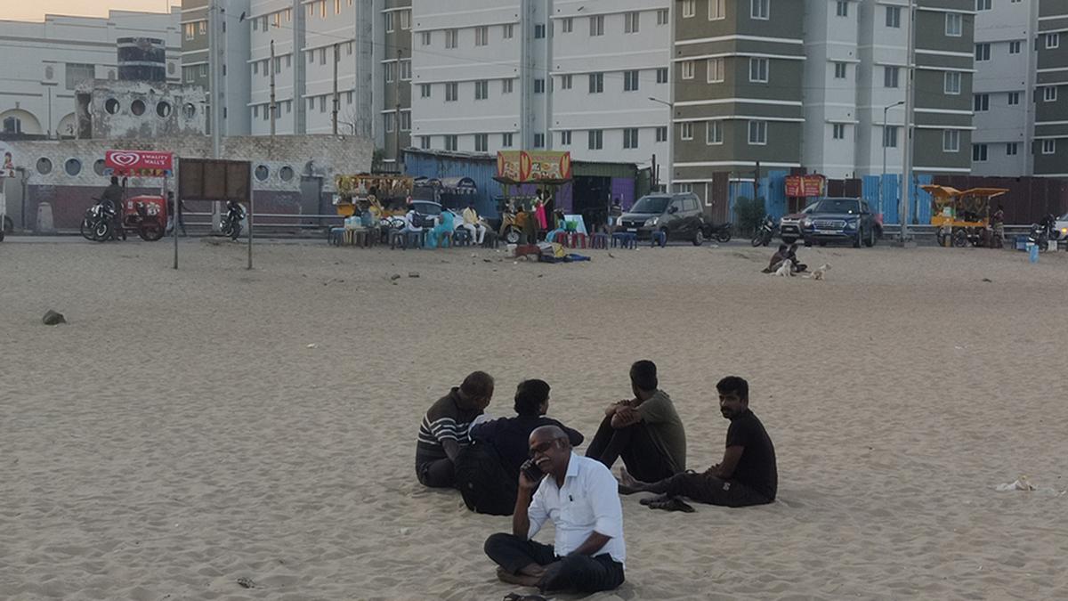 ‘Satellite beach’ comes up on Marina Loop Road - The Hindu