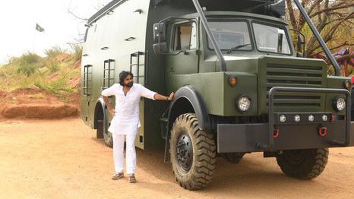 Jana Sena Party president Pawan Kalyan unveils his campaign vehicle ‘Varahi’ - The Hindu