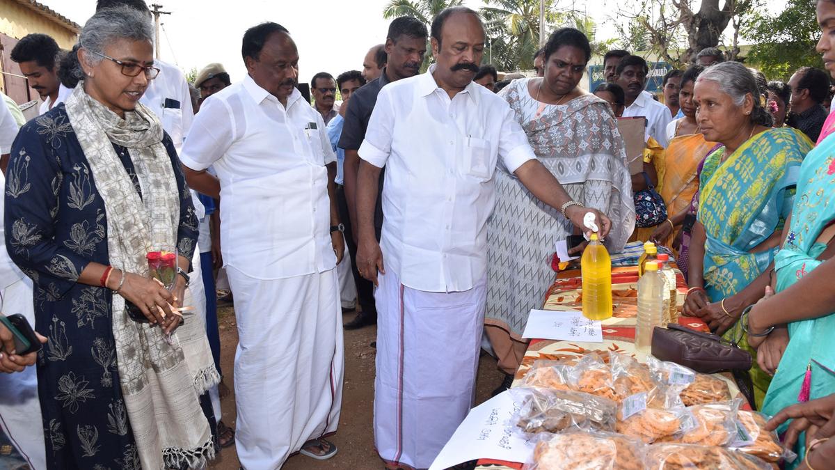 Minister reviews development works in Erode - The Hindu