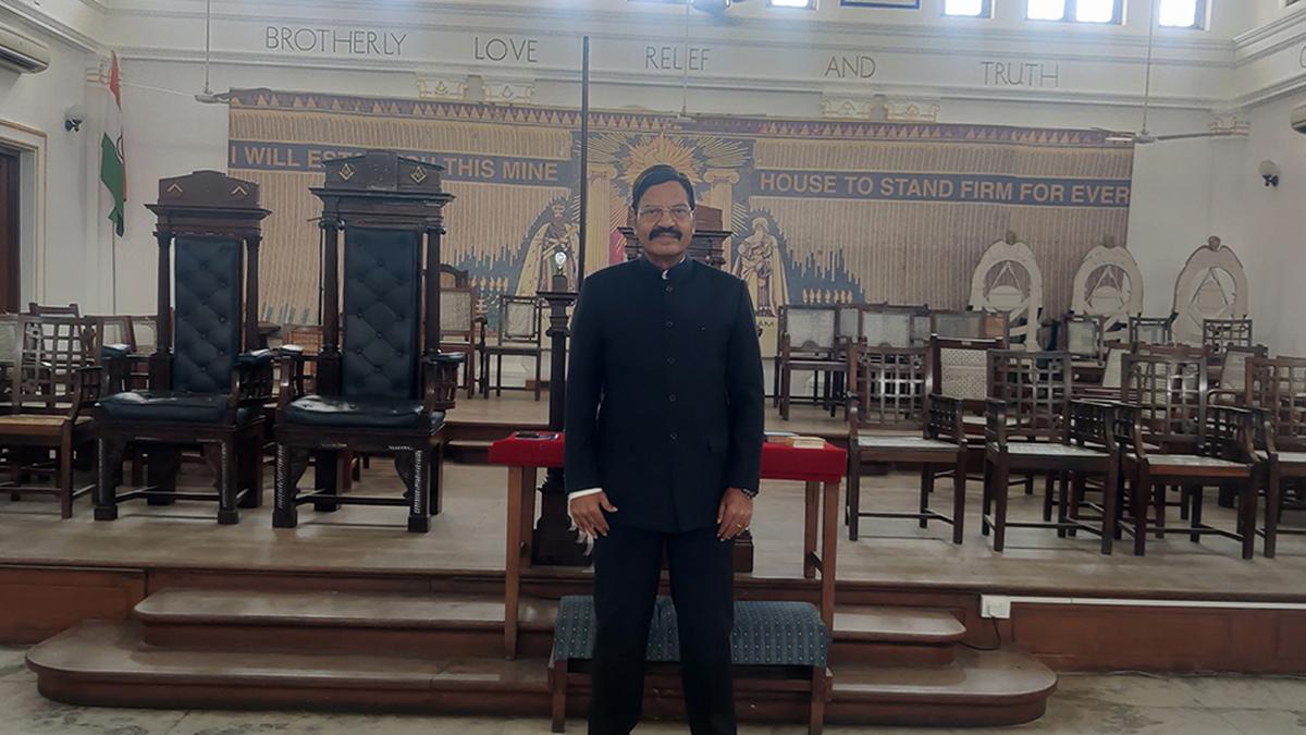 Visitors go on a temple tour at Freemasons Hall in Egmore - The Hindu