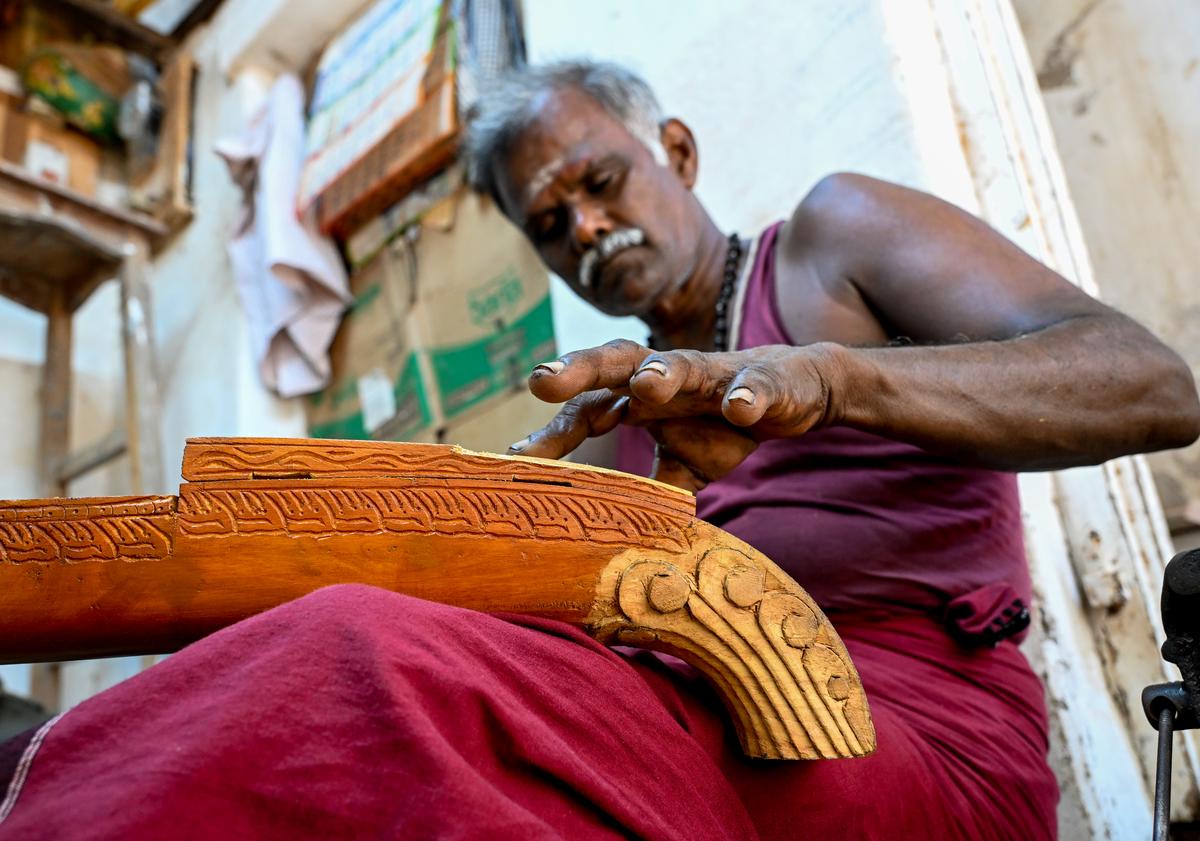 In Frames: Thanjavur tunes its wood stock - The Hindu