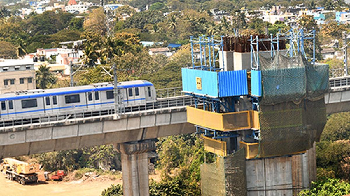 Towering above Kathipara flyover at 108 feet, work on to build the tallest pillar in Chennai ...