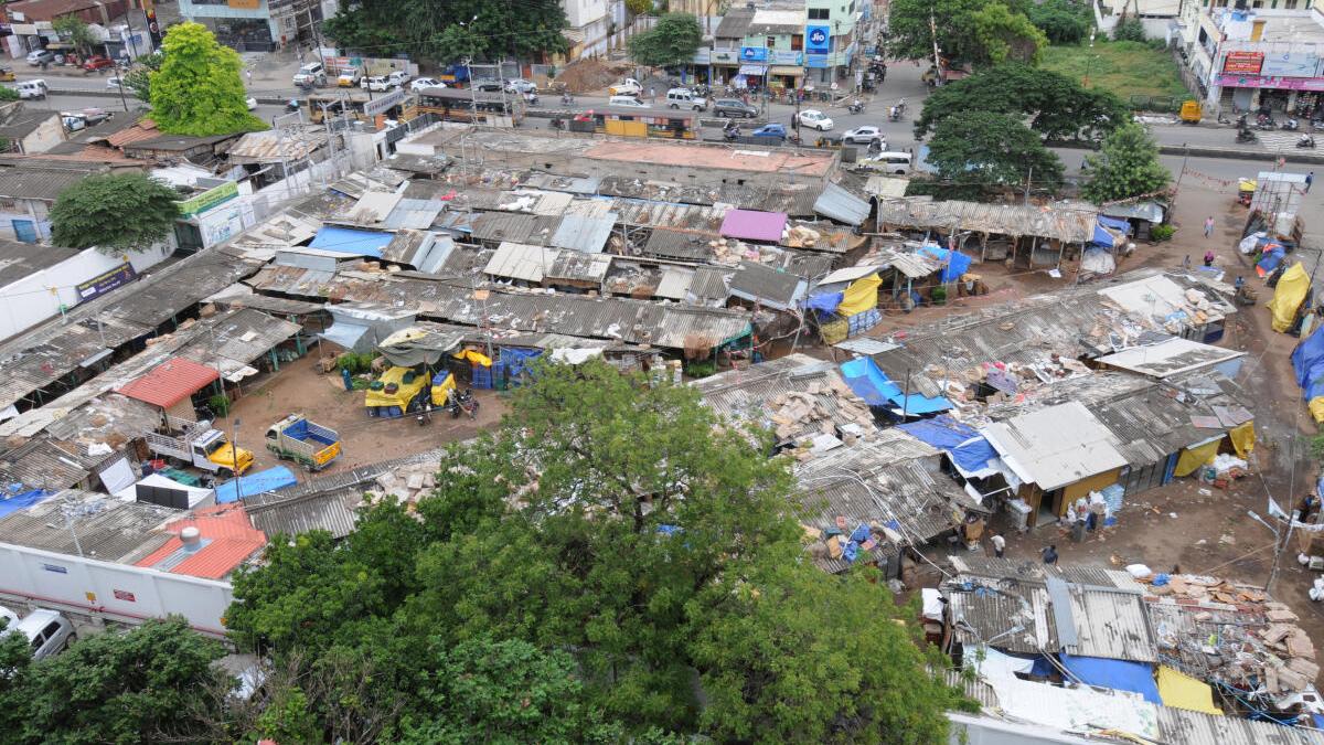 Traders, lessee at Anna vegetable market in Coimbatore heading for a ...