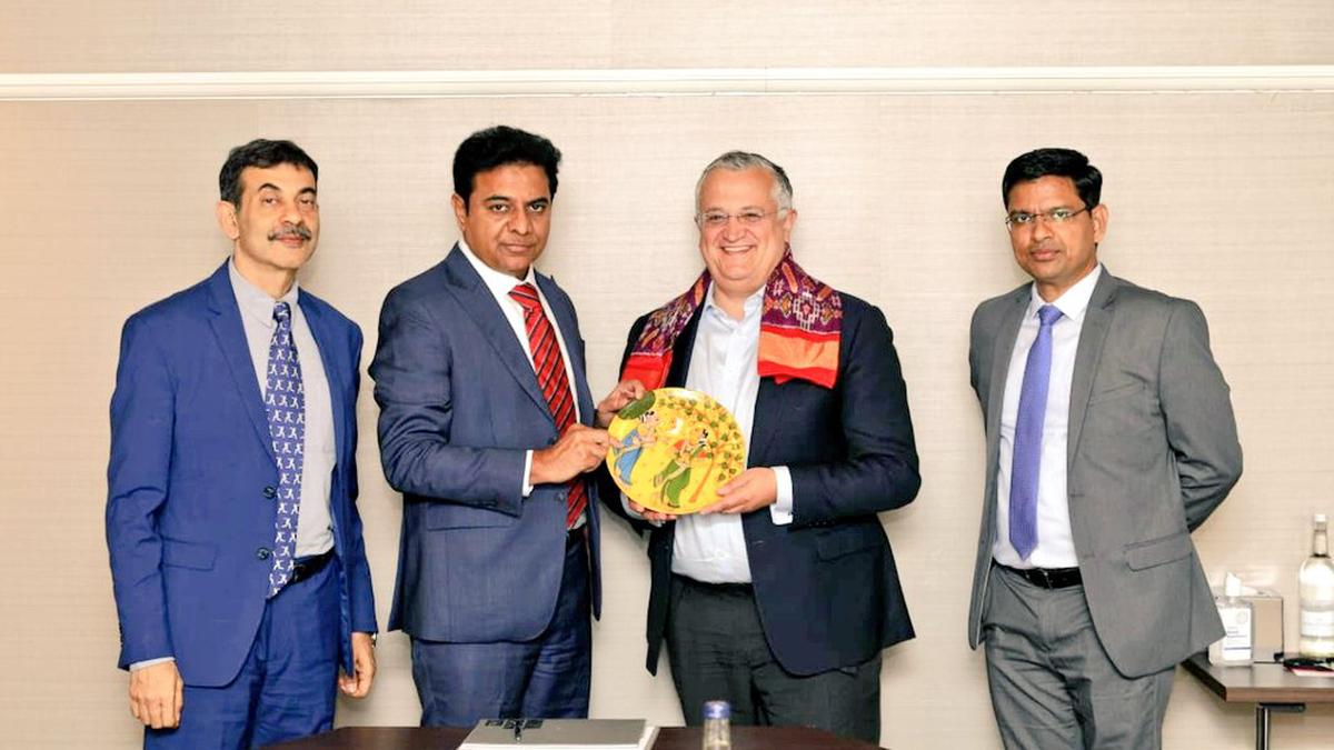 Busy day in London for KTR, team - The Hindu