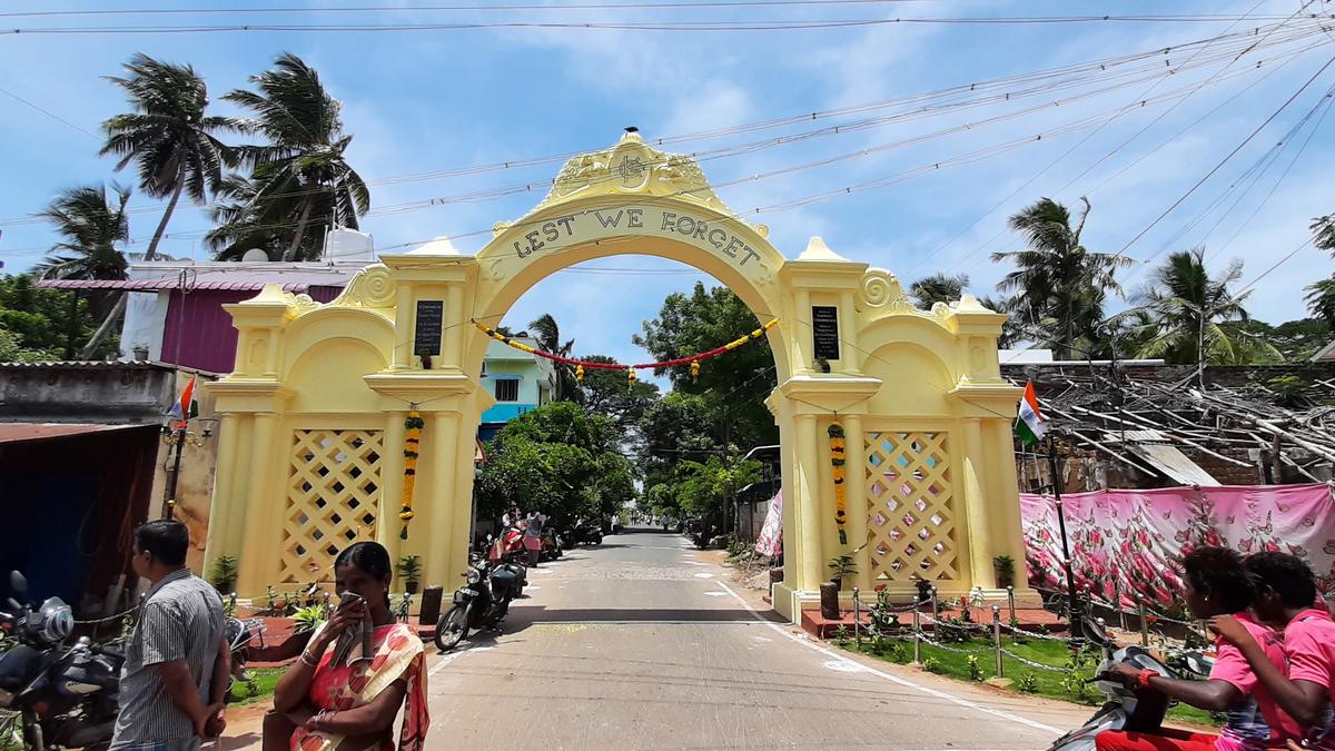 Restored commemorative arch reopens on Independence Day - The Hindu