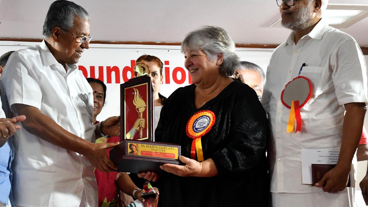 CM presents Gouriamma award to Aleida Guevara - The Hindu
