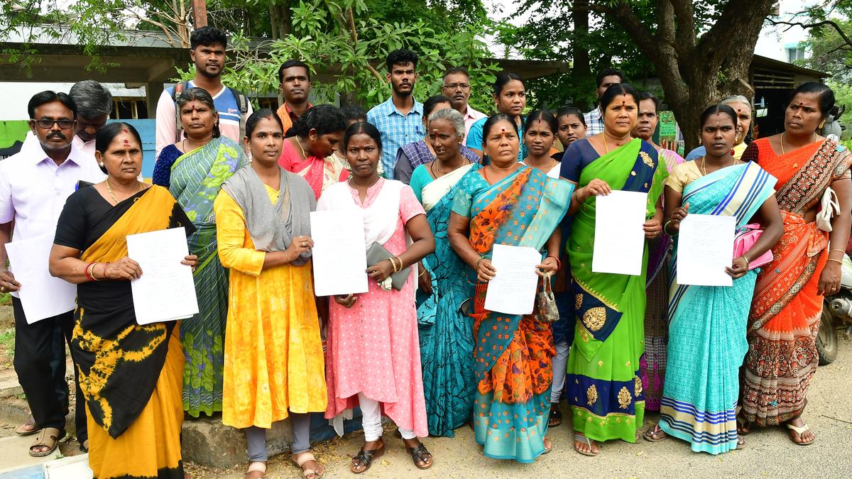 Villagers demand basic amenities - The Hindu