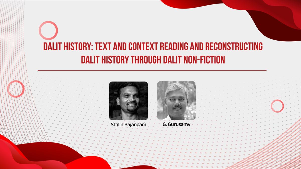 Watch | Dalit history: Stalin Rajangam in conversation with G. Gurusamy ...