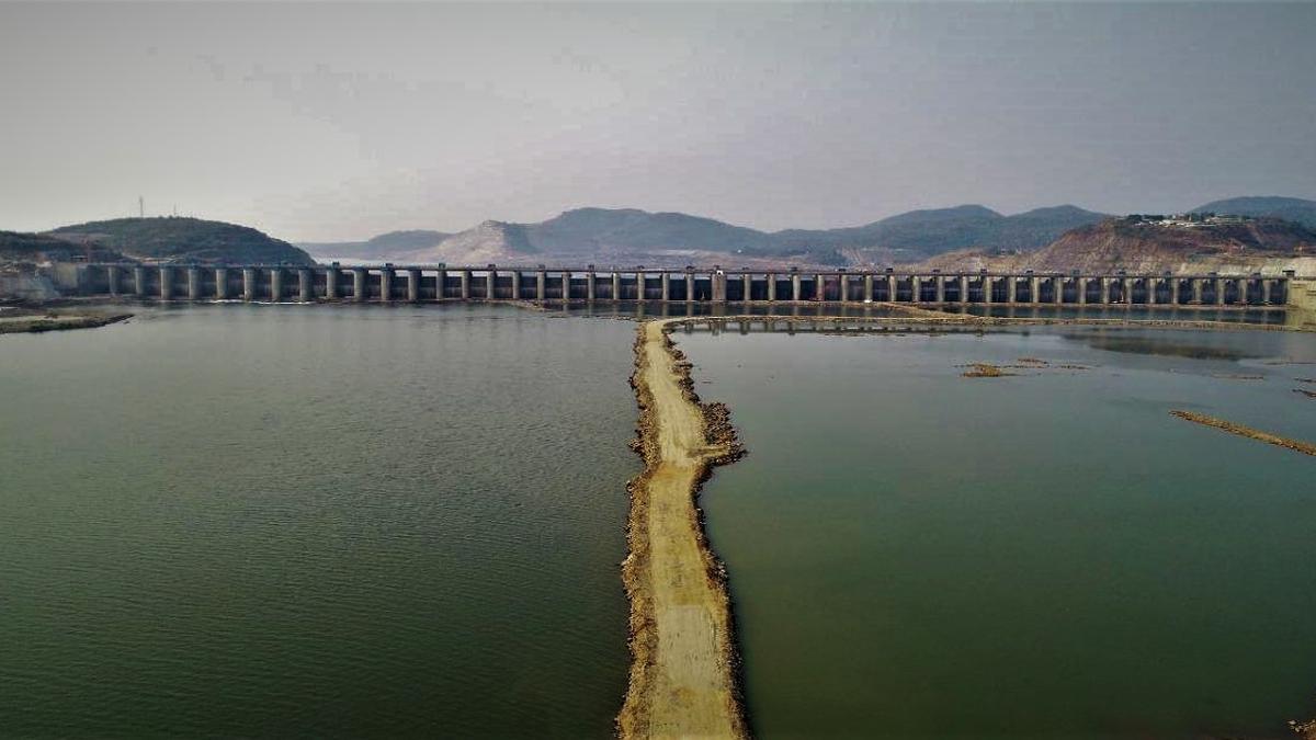 Radial gates installed on Polavaram project spillway to manage inflows ...