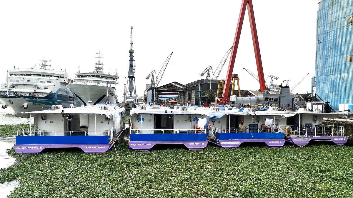 Second Water Metro ferry handed over to KMRL - The Hindu