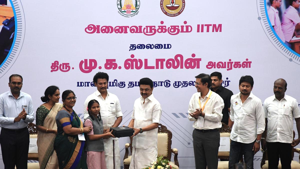 Tamil Nadu CM Stalin launches new scheme for government school students - The Hindu