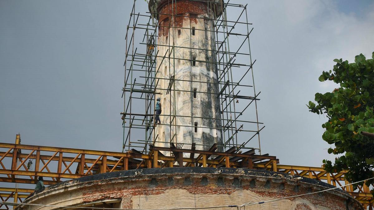 Restoration of 186-year-old lighthouse picks up pace - The Hindu