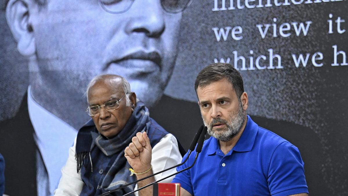 BJP indulging in distraction, Amit Shah must resign for ‘insulting’ Ambedkar: Congress - The Hindu