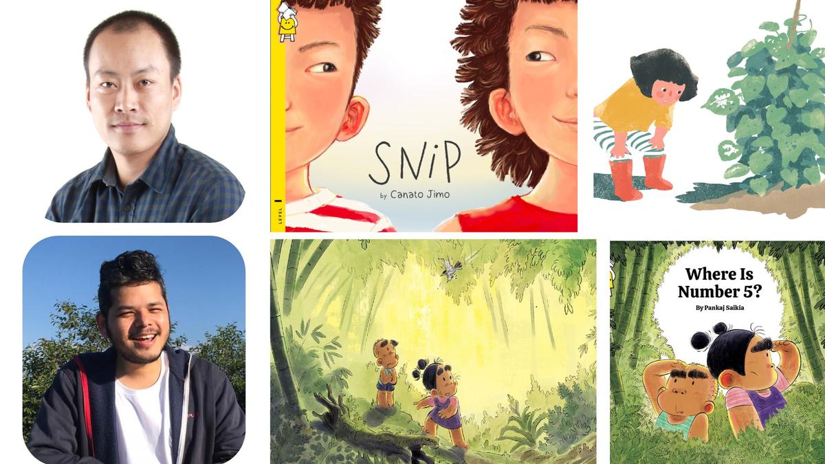 Children’s books illustrators Canato Jimo and Pankaj Saikia are ...