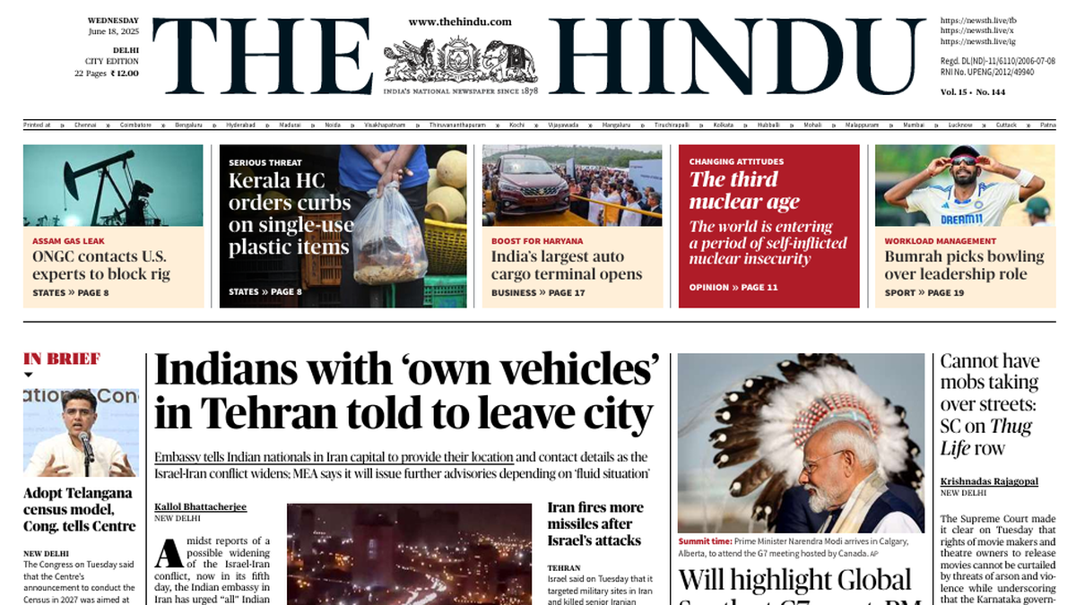 Editors pick newsletter - The Hindu