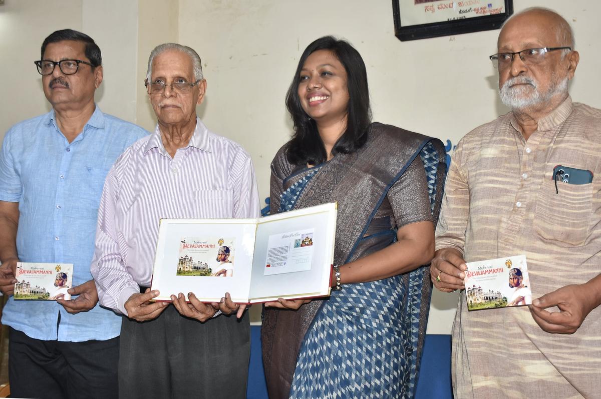 Postcard on Maharani Devajammani released in Mysuru - The Hindu
