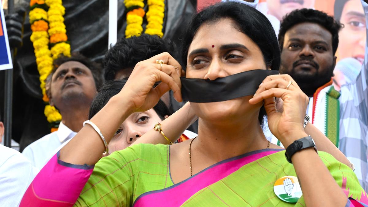 APCC president Y.S. Sharmila questions NDA leaders’ silence on Visakhapatnam Steel Plant ...