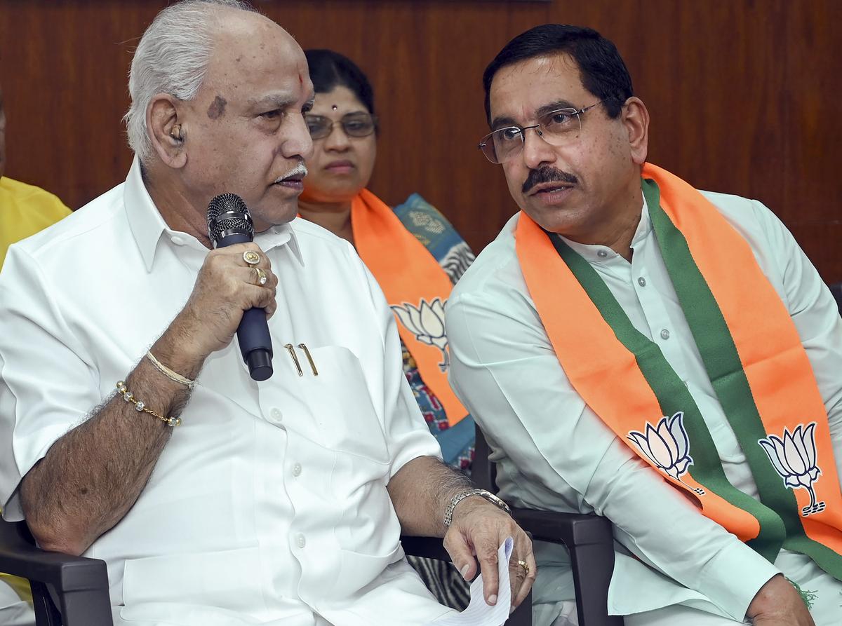 Yediyurappa says no to demand after Veerashaiva Lingayat seers want Pralhad Joshi replaced in ...