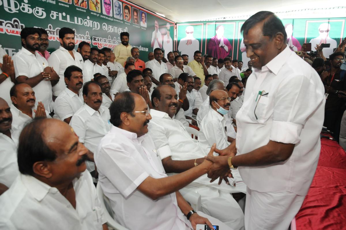 Erode (East) bypoll | AIADMK fields ex-MLA K.S. Thennarasu - The Hindu