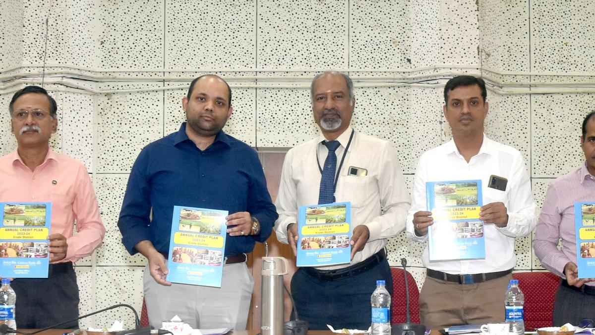 Annual credit plan for Erode district released - The Hindu