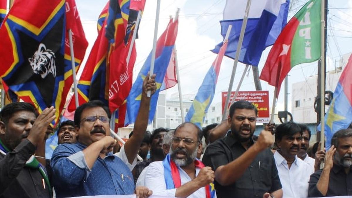 SDPI, May 17 Movement cadre stage protest condemning arrest of Tamil ...