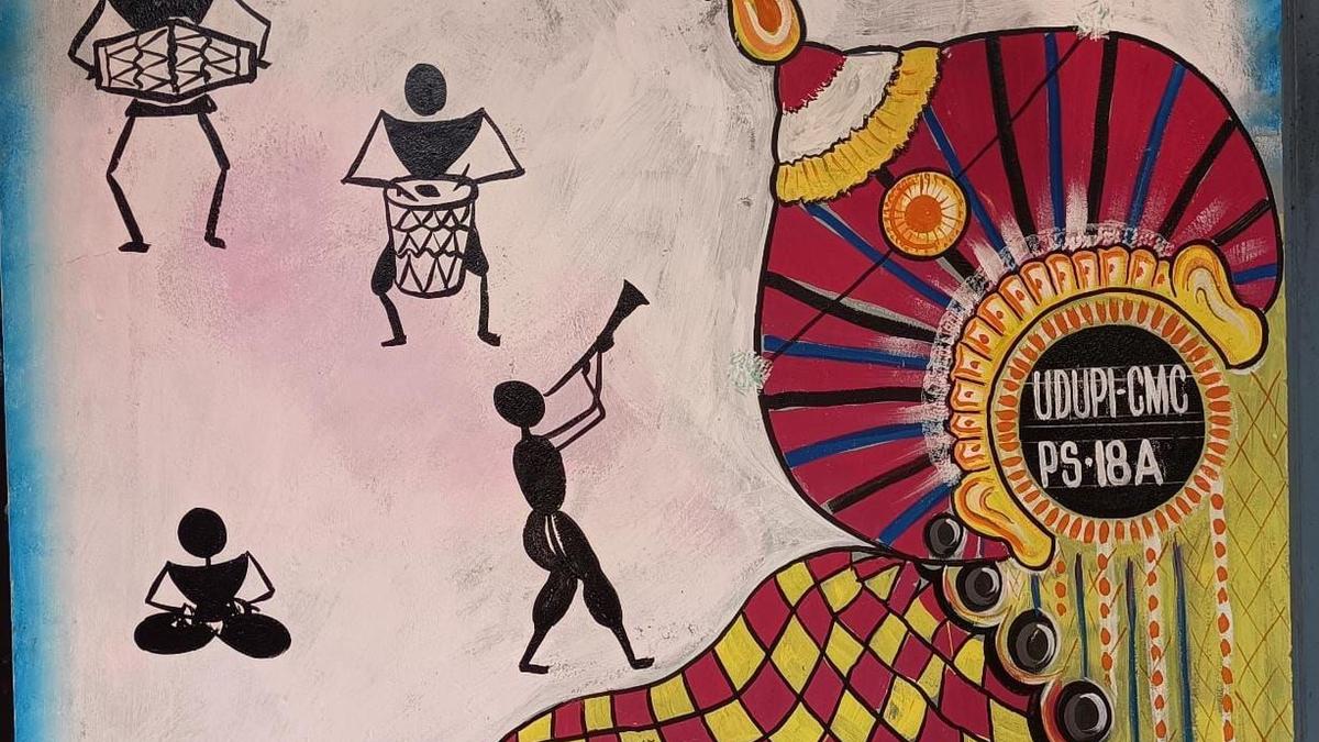 Udupi ZP organises wall painting competition to beautify polling ...