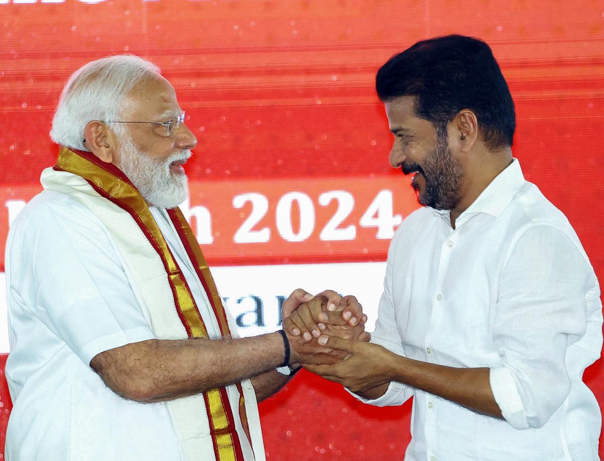 Telangana CM Revanth, Deputy CM Bhatti met with PM Modi and Home Minister Amit Shah - The Hindu