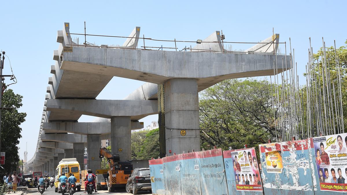 Opening of Metro phase II’s Porur-Power House stretch pushed back to mid-2026 - The Hindu
