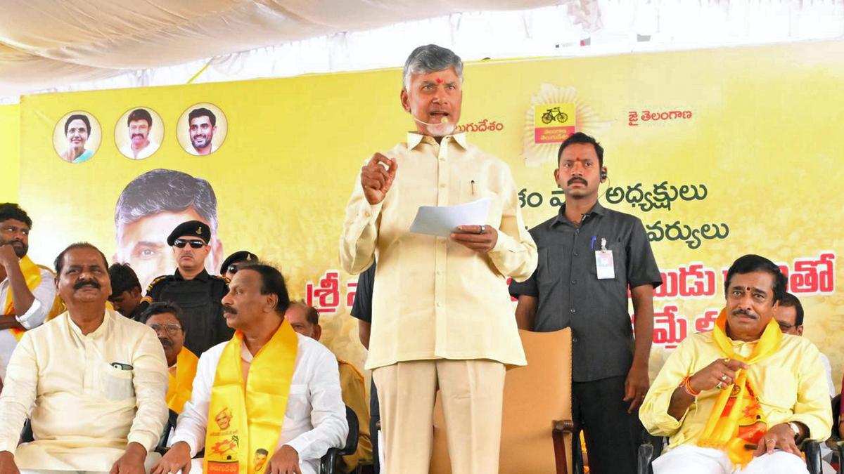 TDP would be restructured in Telangana: Chandrababu Naidu - The Hindu