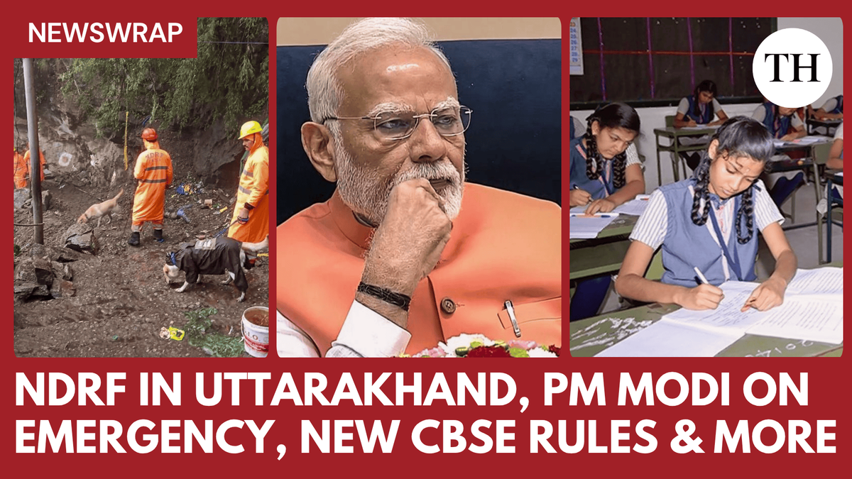Watch: NDRF in Uttarakhand, PM Modi on emergency, new CBSE rules & more ...