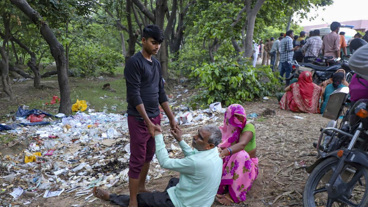 Hathras stampede tragedy: Bodies of victims lay on floor, loud wails ...
