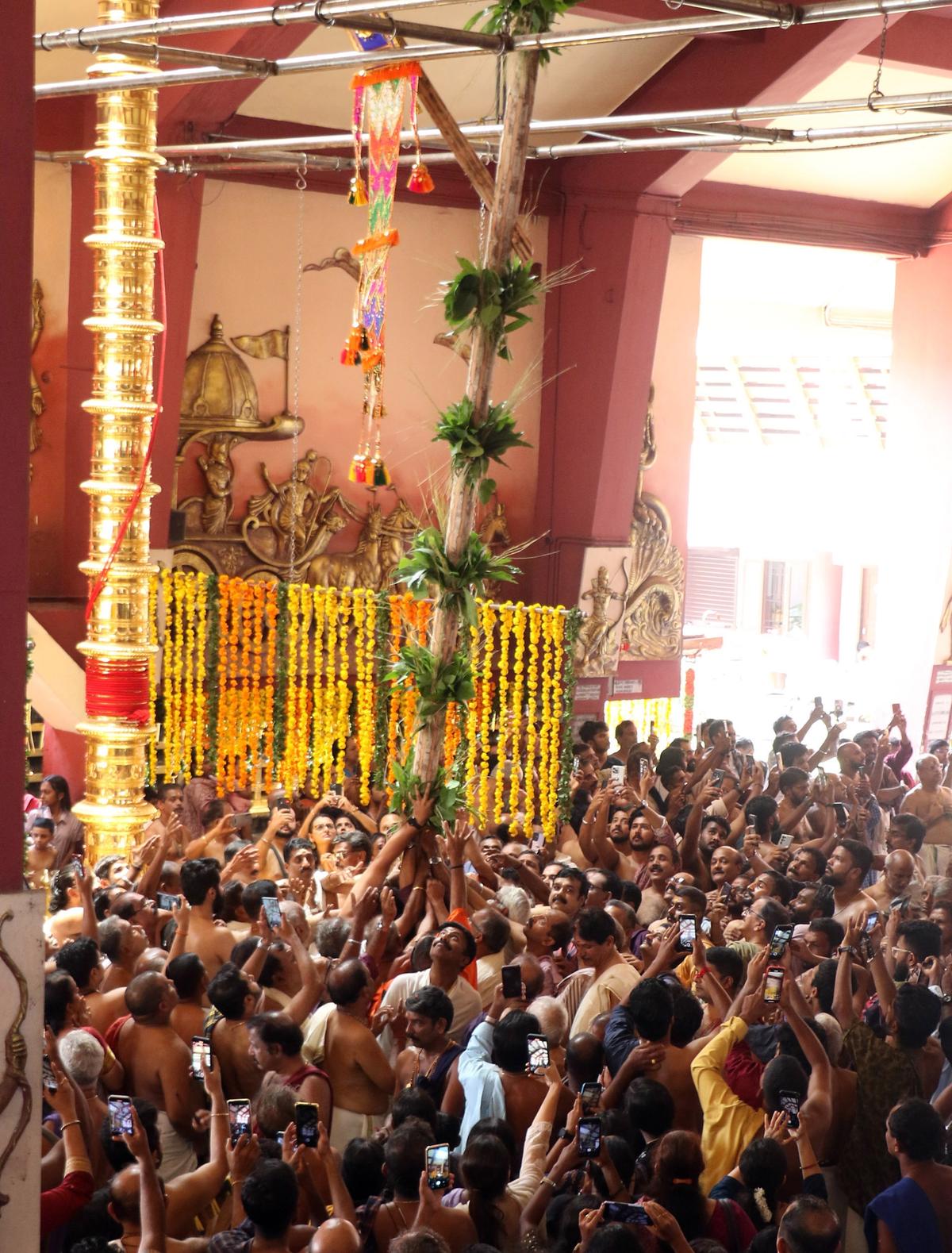 Thrissur Pooram festivities begin with Kodiyettam - The Hindu