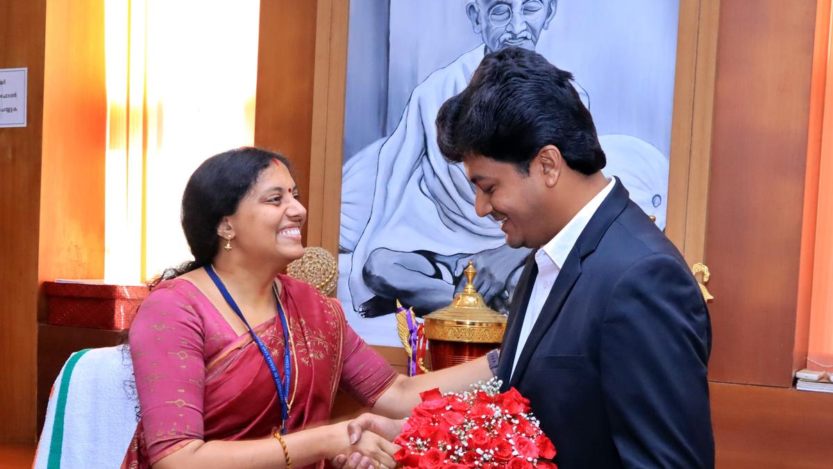 Krishna Teja takes charge as Thrissur Collector - The Hindu