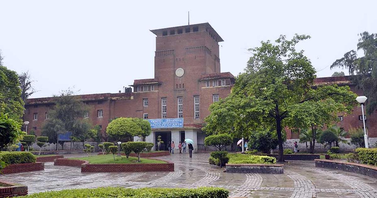 Students and teachers protest against private coaching centres at DU ...